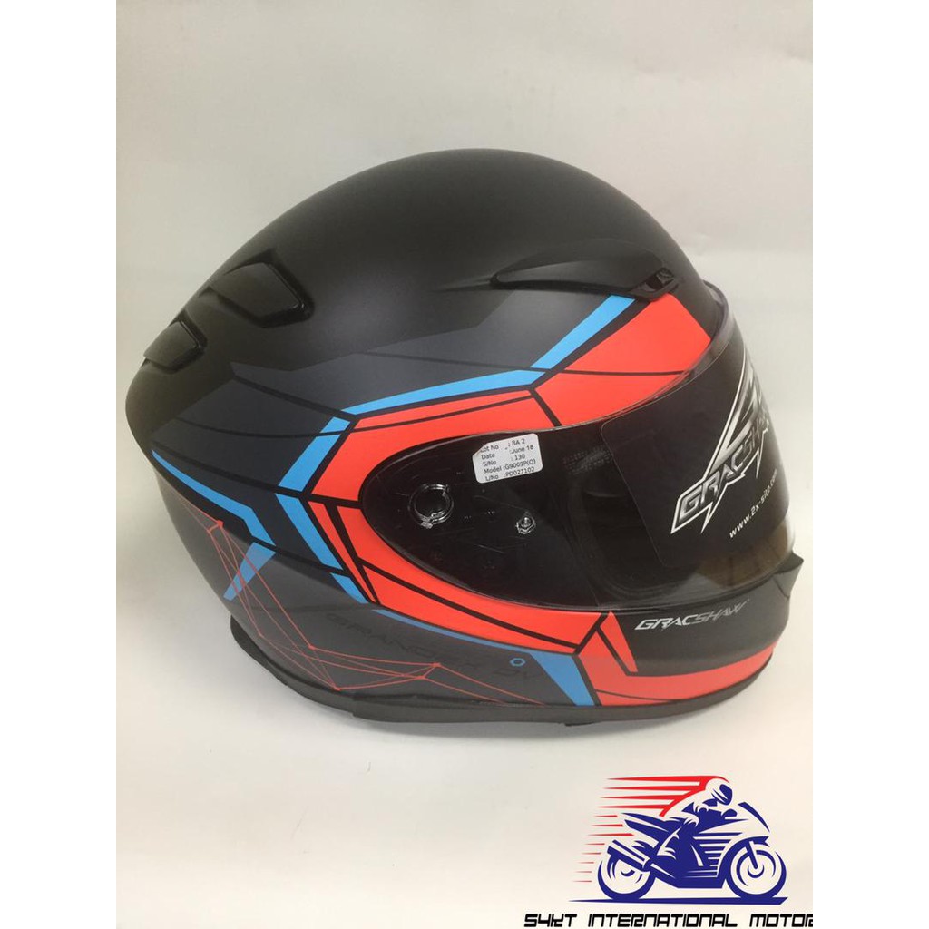 GRACSHAW Grandex DV Helmet Full Face | Shopee Malaysia