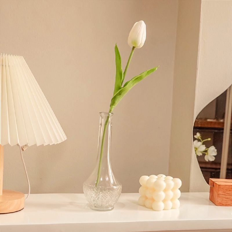 Vcc Aesthetic Flower Vase/Clear Glass Flower Vase/Vcc Vase | Shopee ...