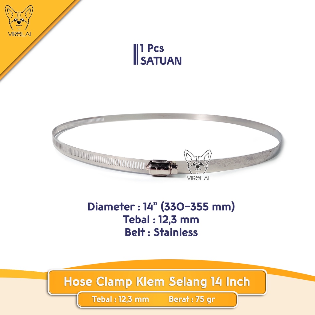 Stainless Hose Clamp / Hose Clamp 14";; 13"; 15";; 16" INCH [TW ...