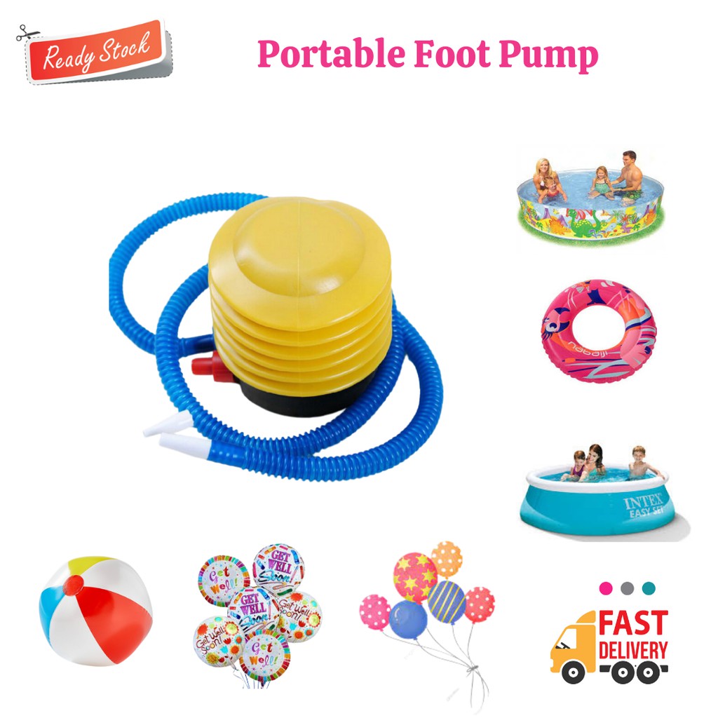 Pam Kolam Pam Angin Foot Pump Inflatable Swimming Pool Ring Bed Air ...
