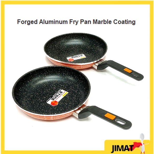 HUOCHO STONE Non Stick Marble Coating Fry Pan 24cm/26cm|kuali tak ...