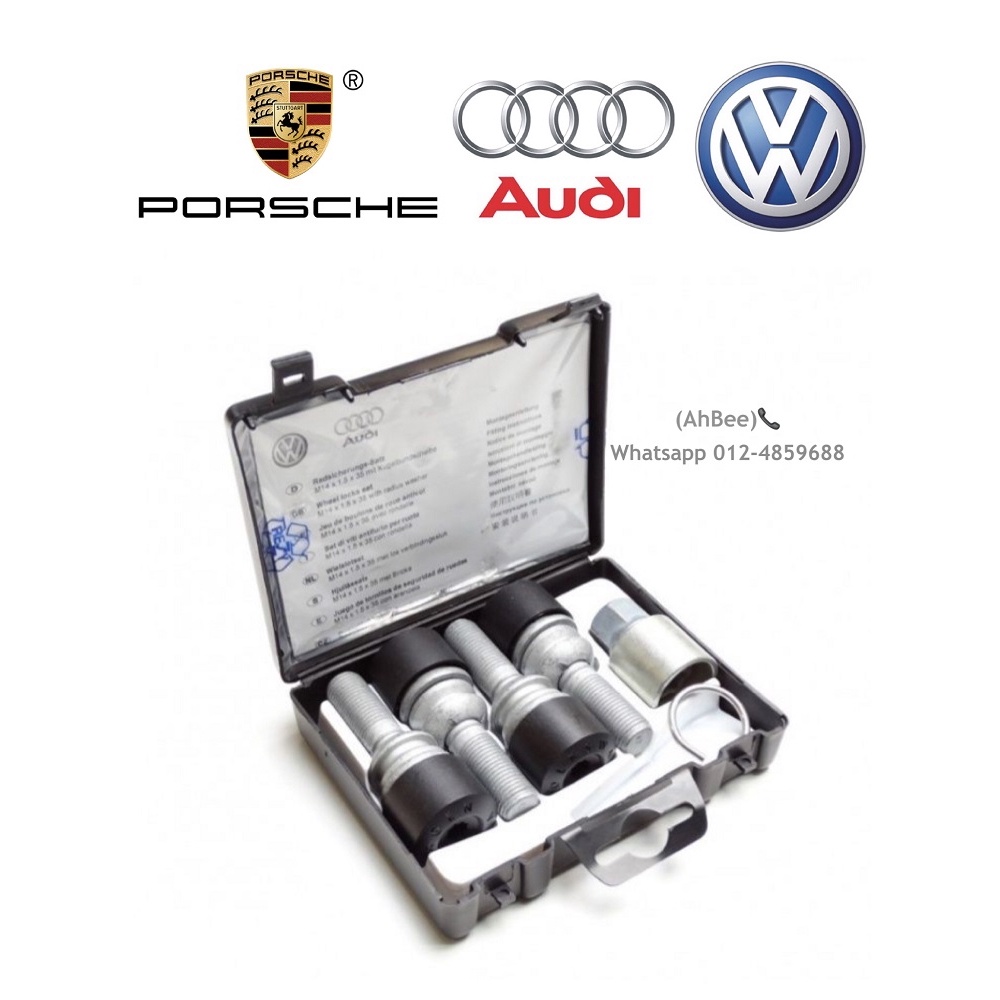 PORSCHE/ AUDI/ VOLKSWAGEN TYRE LOCK NUT SET GENUINE 100% - PORSCHE ...