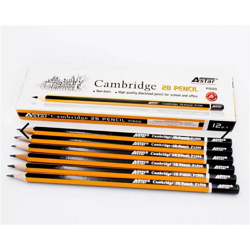 🇲🇾 2B Pencil Astar Cambridge Hexagonal Pencil (12pcs / Box) | Shopee ...