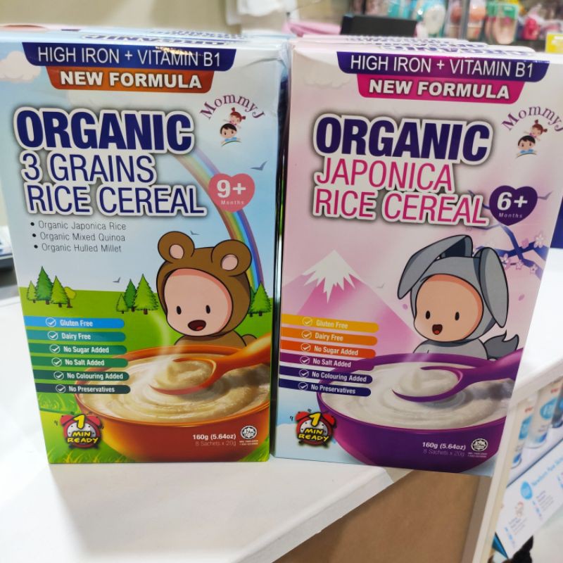 MommyJ Organic Rice Cereal(new formula) | Shopee Malaysia