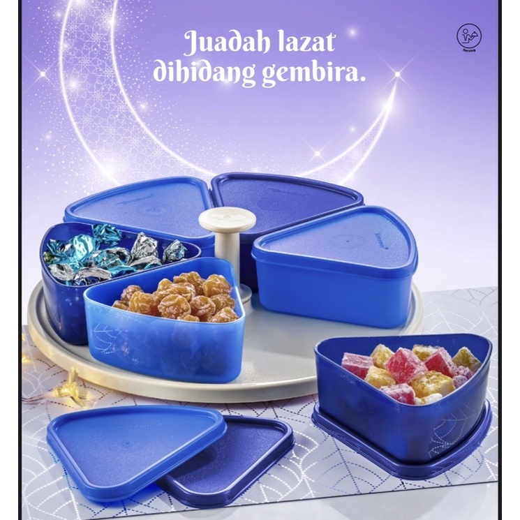Modular Carousel Tupperware, Tray Kuih Raya, Bekas Kuih Raya Tupperware ...