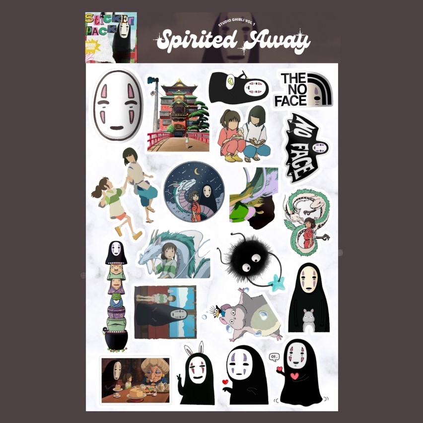 Studio Ghibli vol 1 Sticker Sheet | Shopee Malaysia