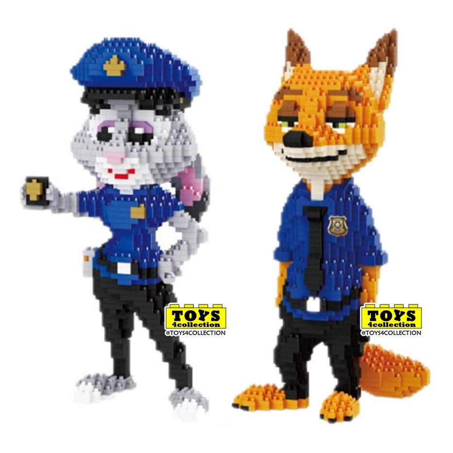Balody Zootopia Judy Hopps Bunny and Nick Wilde Fox Diamond Bricks ...