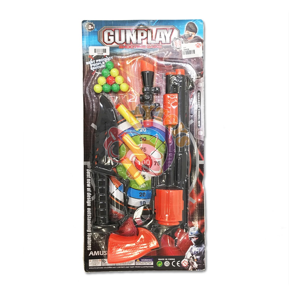 Pretend Play Army Shooter Game Toy Gun and Blade For Boys / Toy Shooter ...
