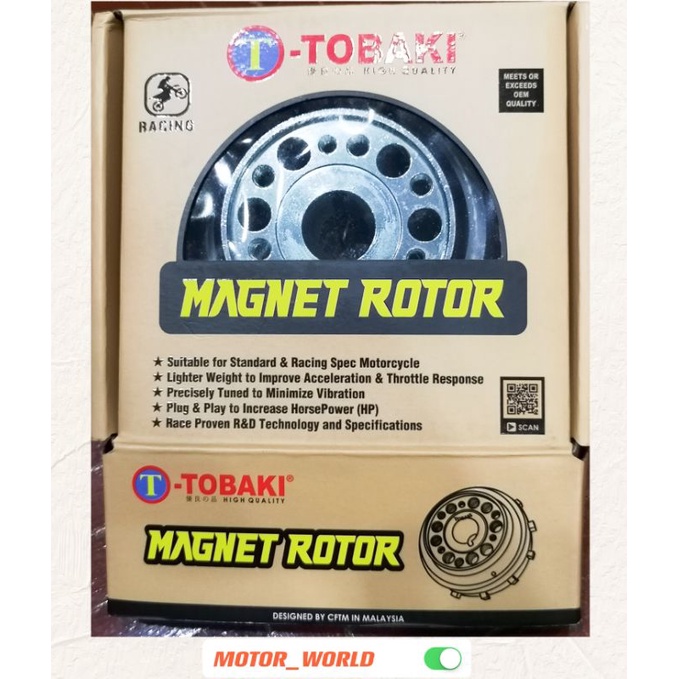 TOBAKI RACING MAGNET ROTOR Y15ZR HIGH QUALITY 100% ORIGINAL | Shopee ...