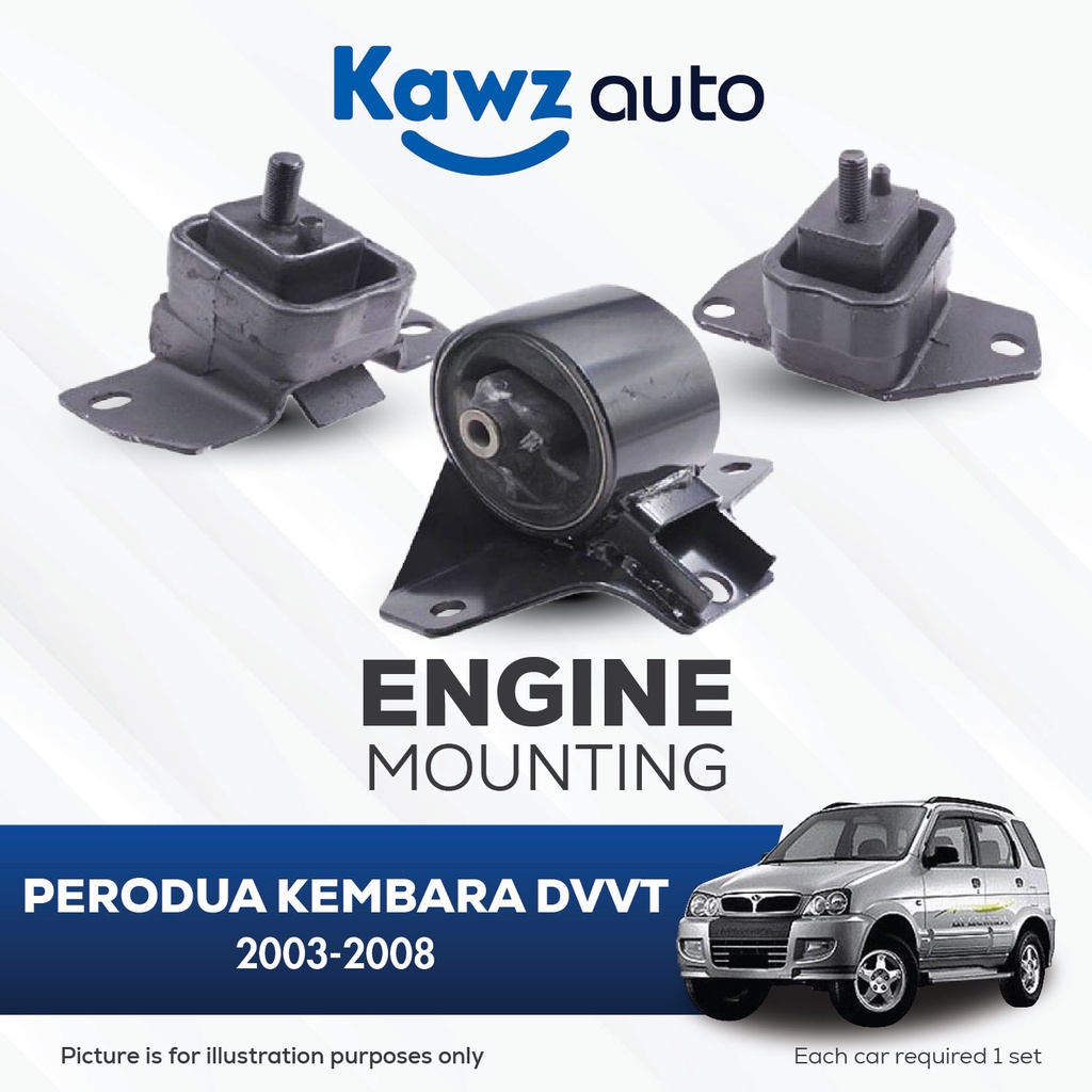 KAWZ PERODUA KEMBARA DVVT (2003-2008) ENGINE MOUNTING - [SET] | Shopee ...