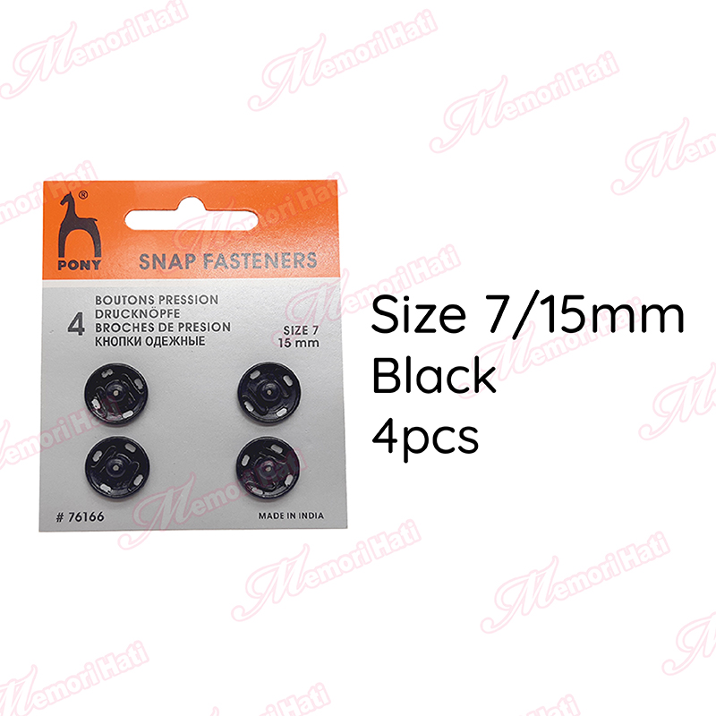 Pony Snap Fastener Button Press Stud Butang Ketip Katup | Shopee Malaysia