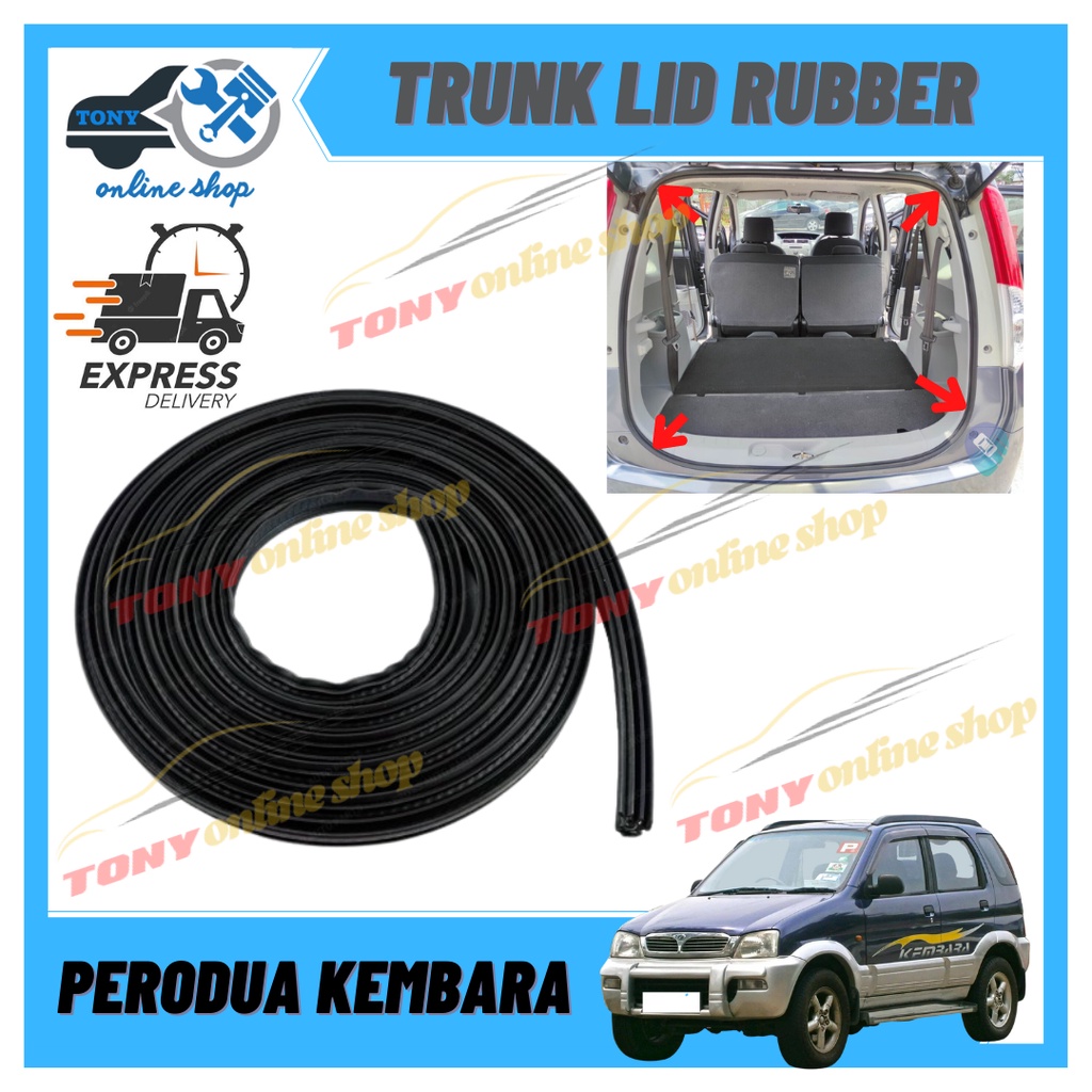 PERODUA KEMBARA REAR BOOT BONNET TAIL LID RUBBER GETAH BONET BELAKANG ...
