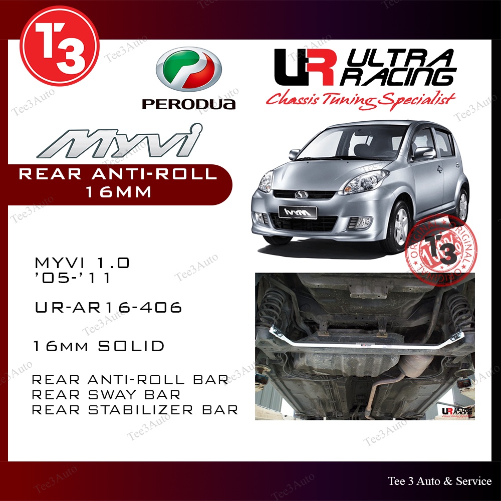 Ultra Racing Perodua Myvi (M300) 1.0 ’05-’11 Rear Anti-Roll Bar / Rear ...