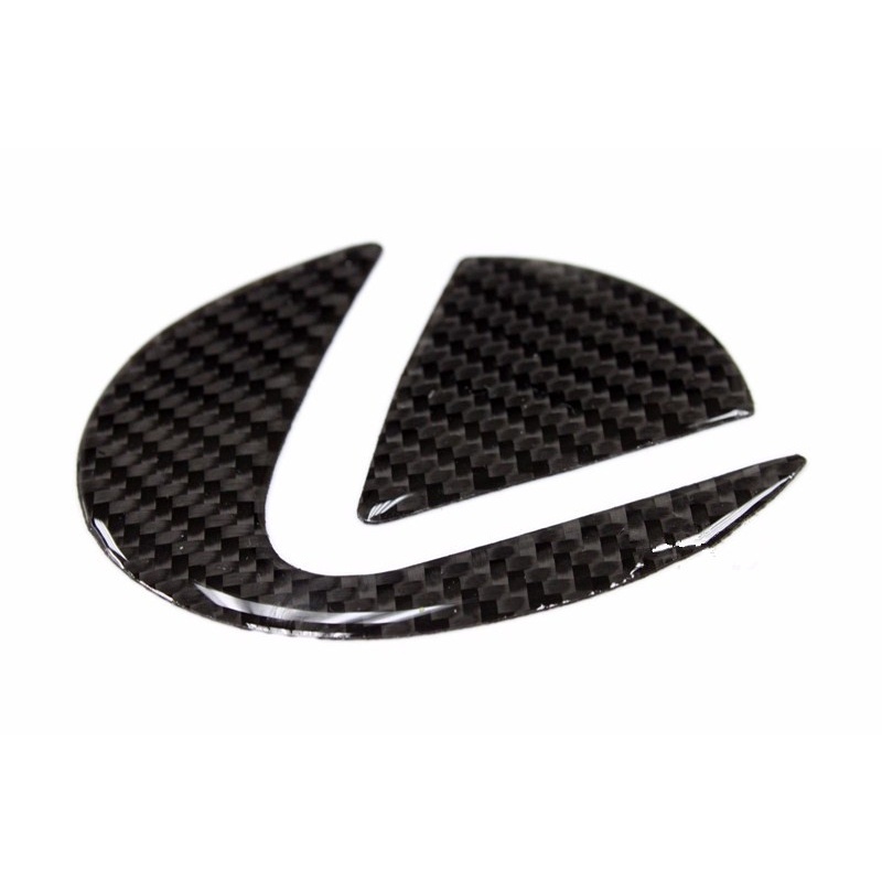 Carbon Fiber Trunk Emblem Insert Filler Decal For 06-13 Lexus IS F ...