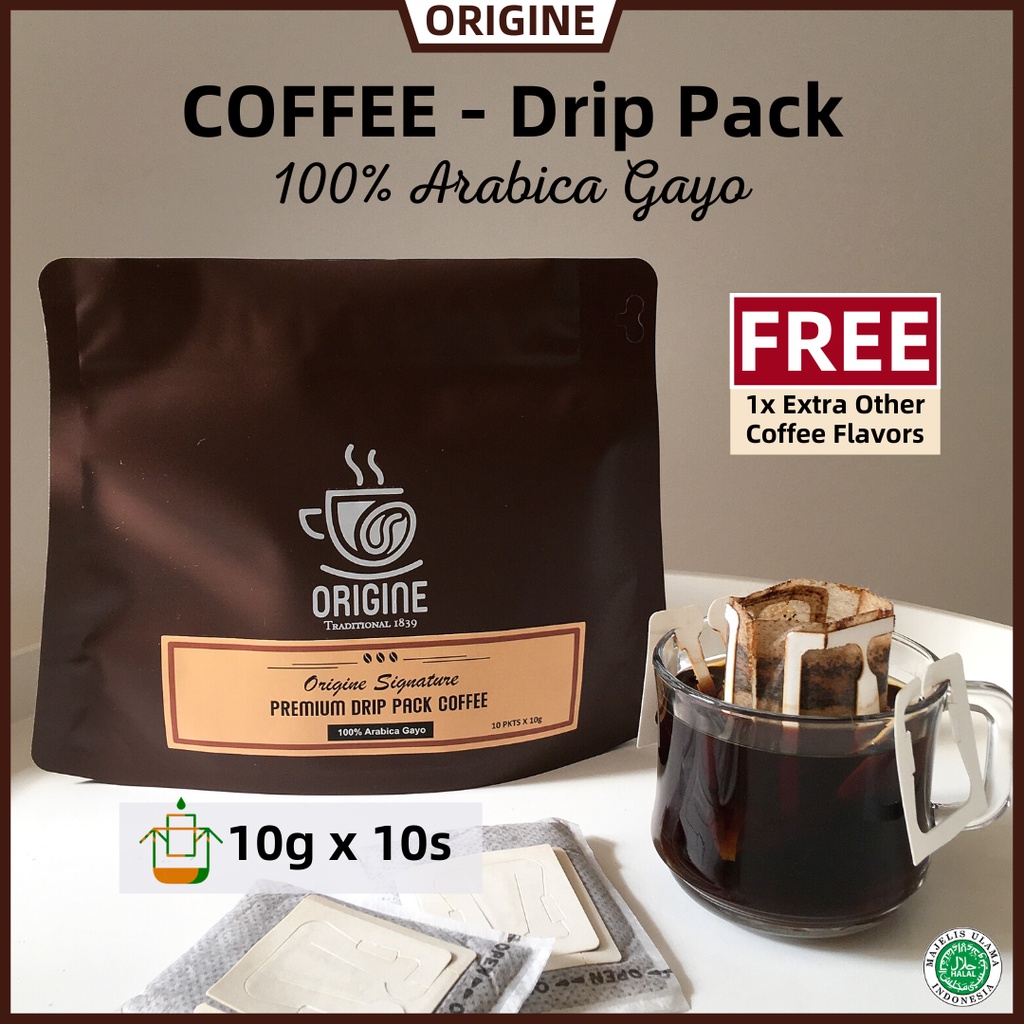 ORIGINE Arabica Specialty Coffee Drip Pack Drip Bag Gayo Freshly ...