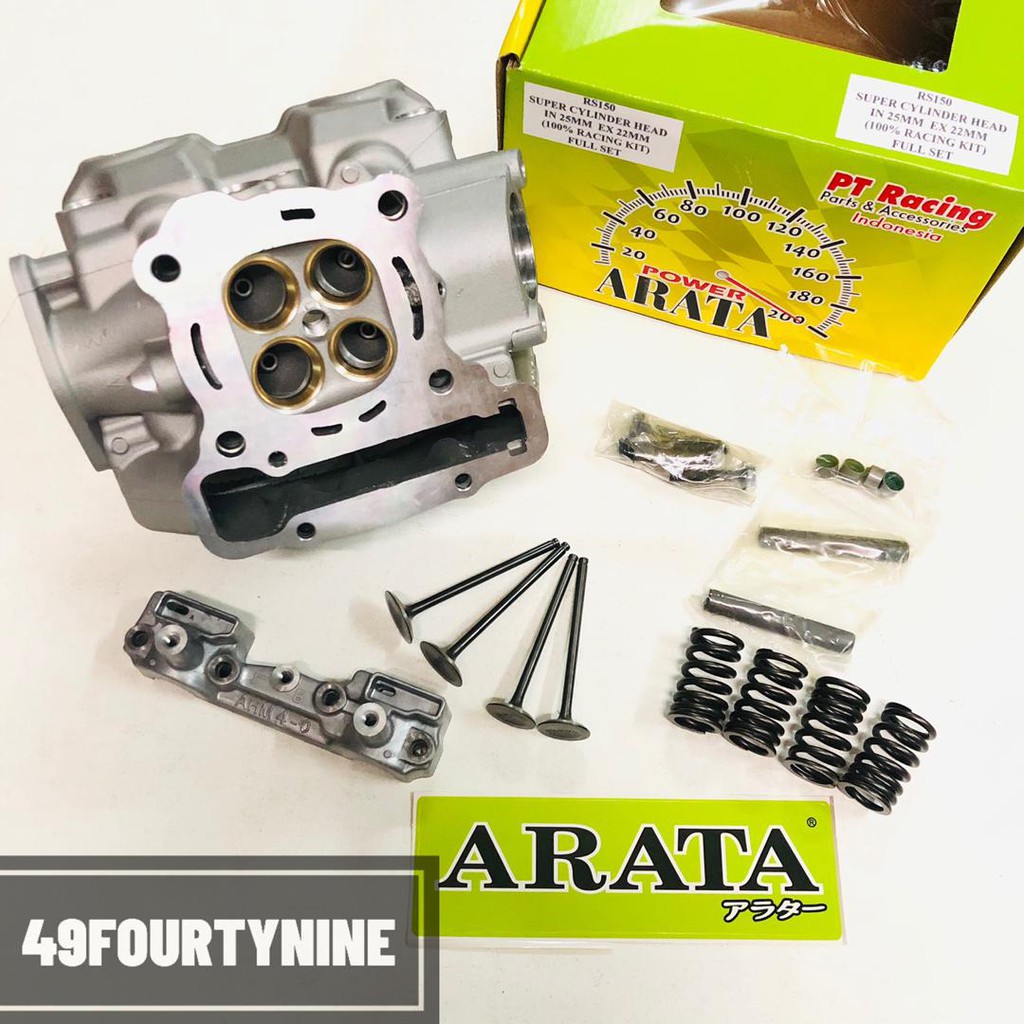 RSX RS150 RACING CYLINDER HEAD SET 22/25 ARATA | Shopee Malaysia