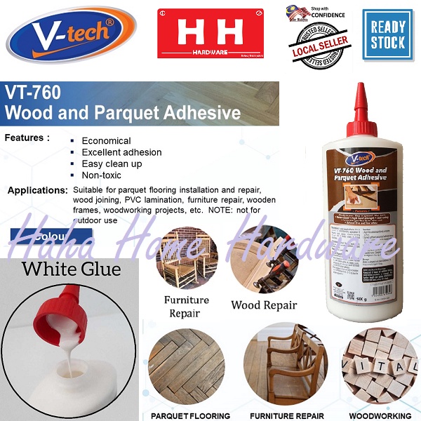 Gam Kayu Skirting VT-760 Wood and Parquet Adhesive Wall Paper Glue 500G ...