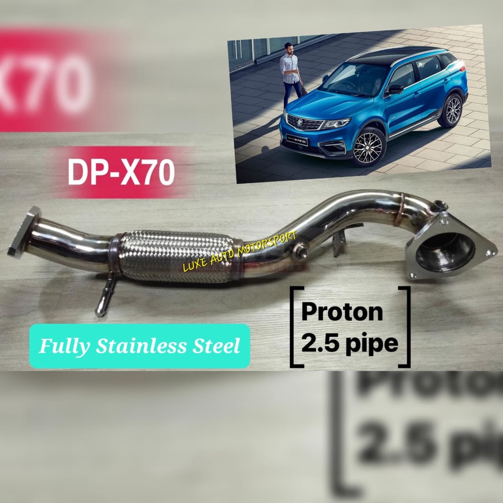 100% Proton X70 Turbo Extractor Downpipe Stainless Steel (High Gred ...