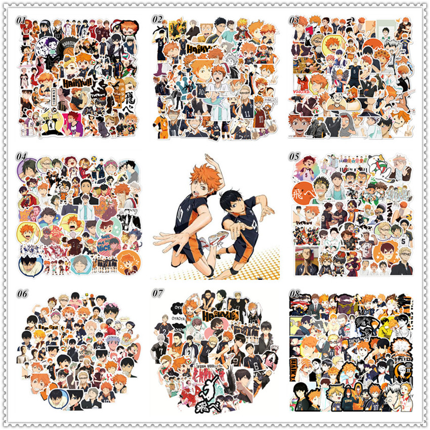 50Pcs/Set Haikyuu!! - POP Anime Waterproof Decor Stickers Mixed DIY ...