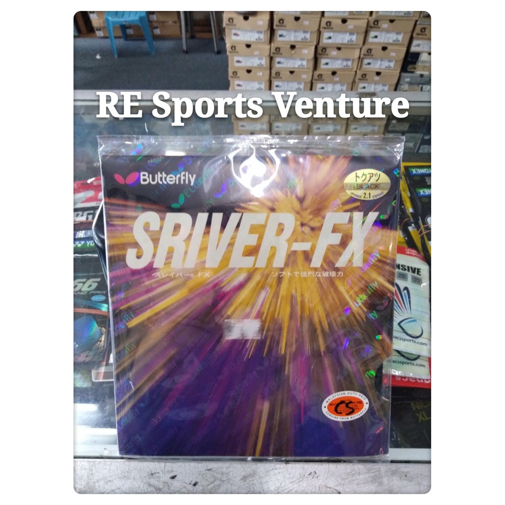 Butterfly Sriver - FX Table Tennis Rubber | Shopee Malaysia