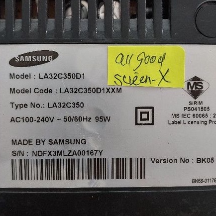 SAMSUNG LA32C350D1 Main Board | Shopee Malaysia