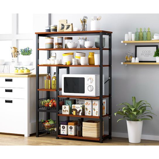 Kitchen Rack Floor Type Multi-layer Storage Rack Cupboard Creative ...