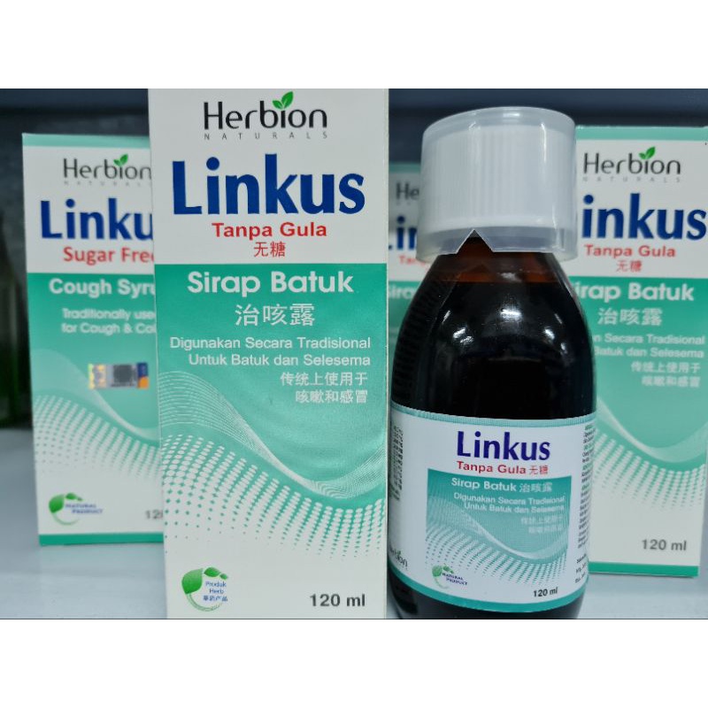 Linkus Cough Sirap batuk & Selsema Tanpa Gula 120ML | Shopee Malaysia