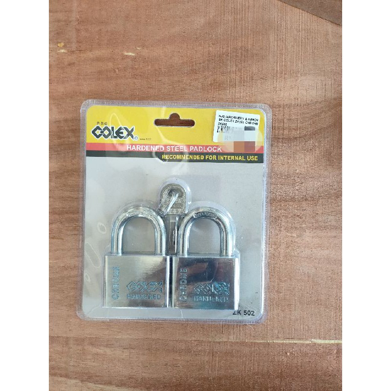 COLEX HARDENED STEEL PADLOCK 50MM | Shopee Malaysia