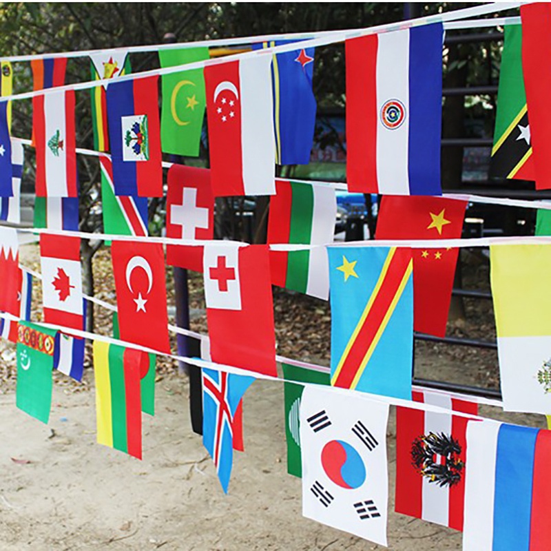 32 Flags World Cup String Flag Countries Around The World Nations Flag ...