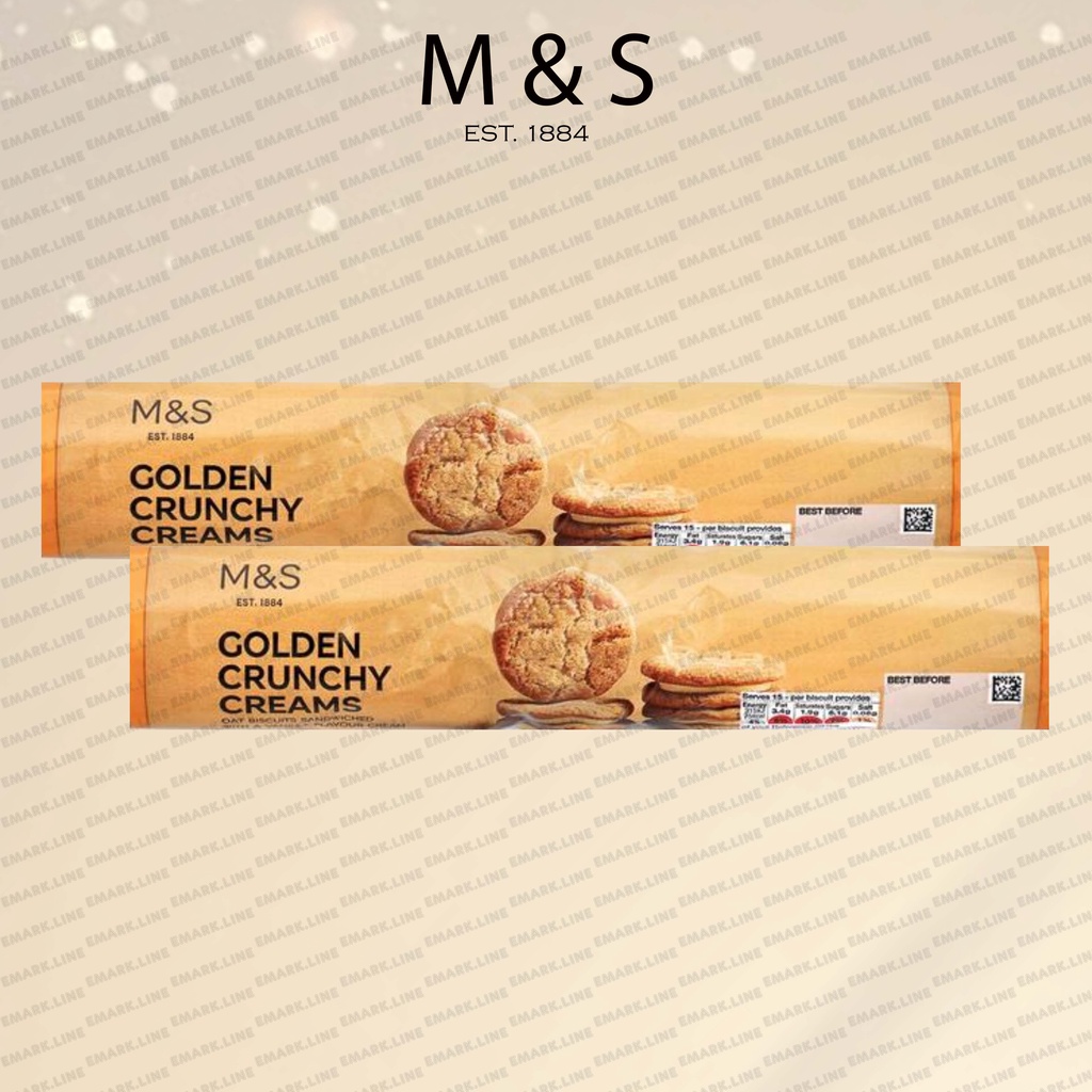 🌟 M&S Mark & Spencer Golden Crunchy Creams Cookies (single pack ...