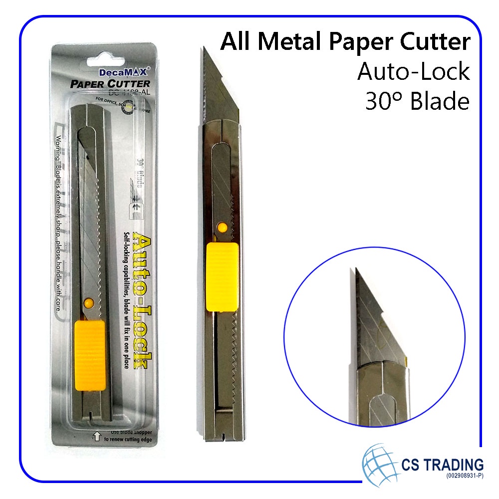Decamax Heavy Duty Stainless Steel Paper Cutter Utility Knife ...