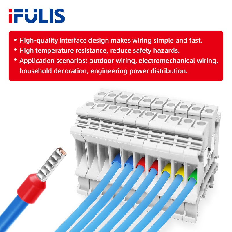 1000Pcs Wire Connector Terminal E7508 E1008 E1508 E2508 E4009 Insulated ...