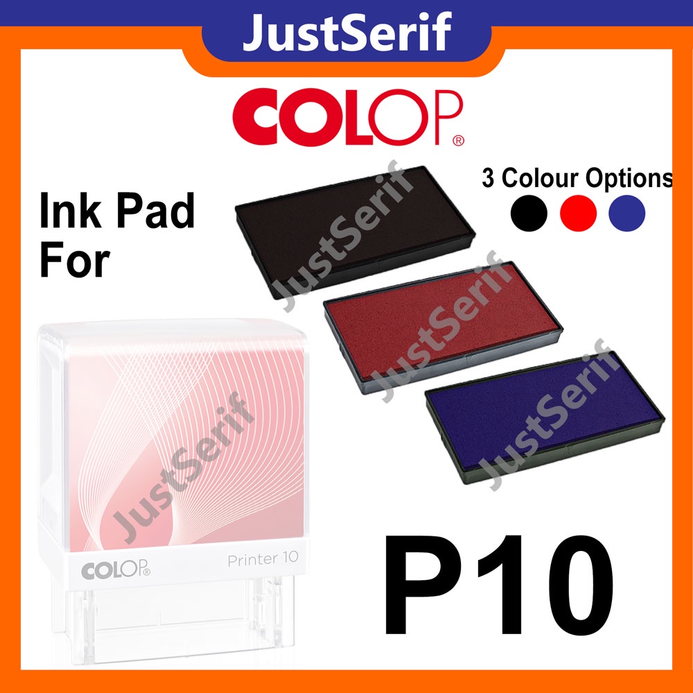 Colop stamp replacement spare inkpad p10 p20 p30 p40 p50 p60 | Shopee Malaysia