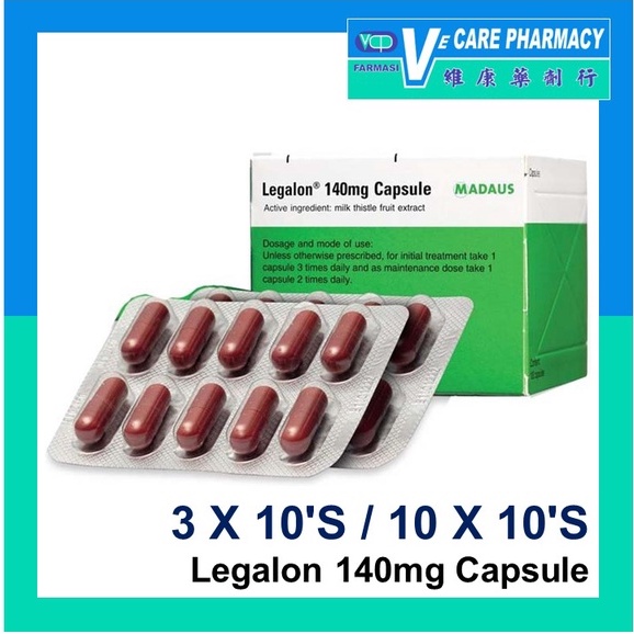 Legalon 140mg Capsule 3 X 10'S / 10 X 10'S (Exp: 05/2027) | Shopee Malaysia