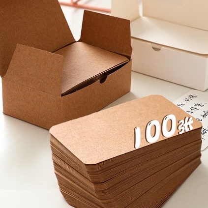Box of 100 Sheets of High Quality Hard Kraft Paper - Note Paper ...