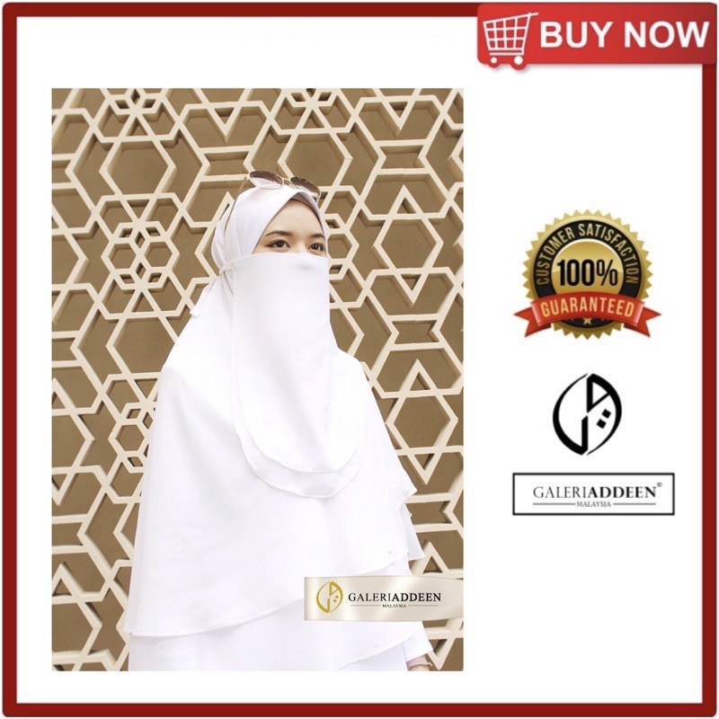 Purdah / Niqab Chiffon 2 Layers by Galeri Addeen | Shopee Malaysia
