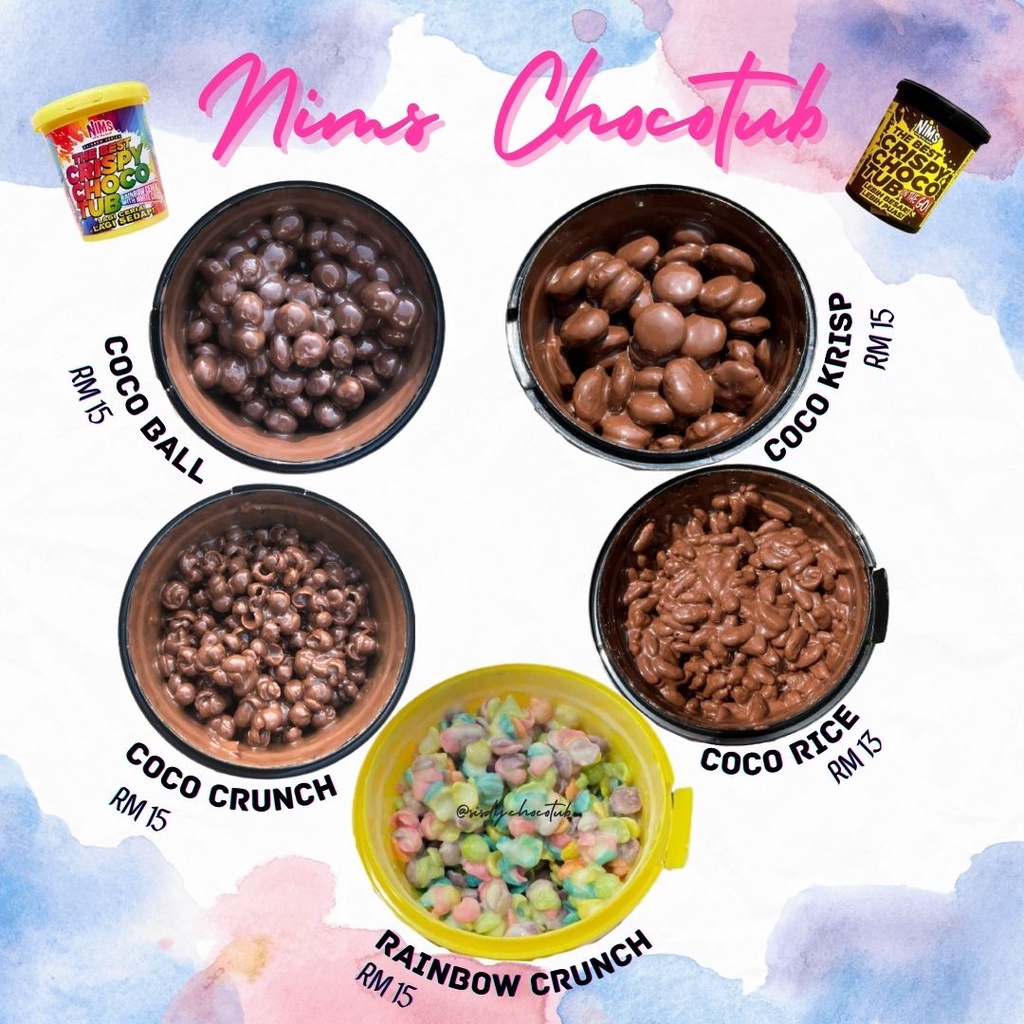 [Ready Stock] VIRAL NIMS Crispy Chocotub Chocojar with FREEGIFT choc ...