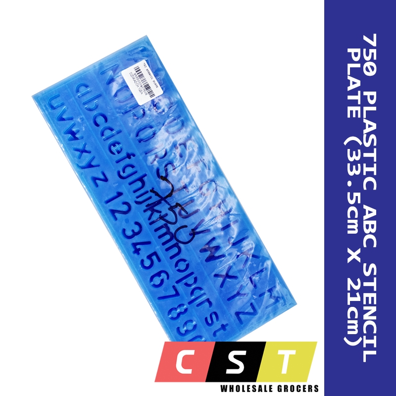 No.750 Plastic ABC Stencil Plate (Art/Drawing/Kids Learning)(Size:28cm ...