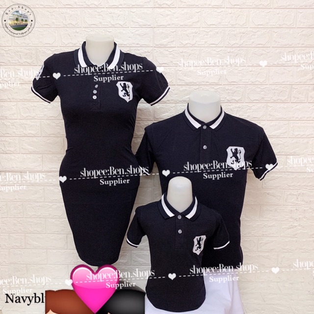 Family Polo Shirt Plain Color Stretch Pure Cotton | Shopee Malaysia