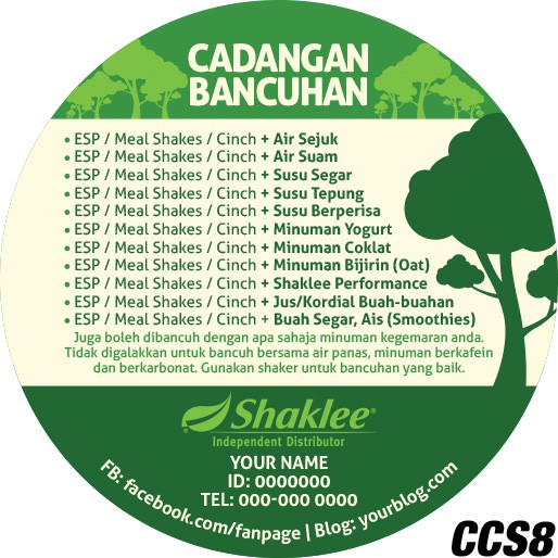 (CCS) Sticker - SHAKLEE (Canister Cap Sticker) | Shopee Malaysia