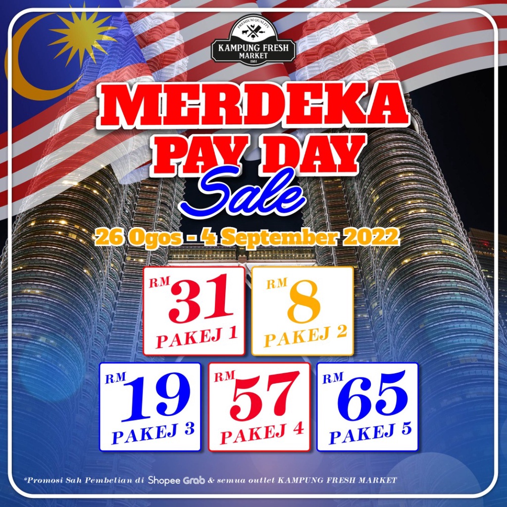 PAKEJ MURAH MERDEKA BARANG BASAH | Shopee Malaysia