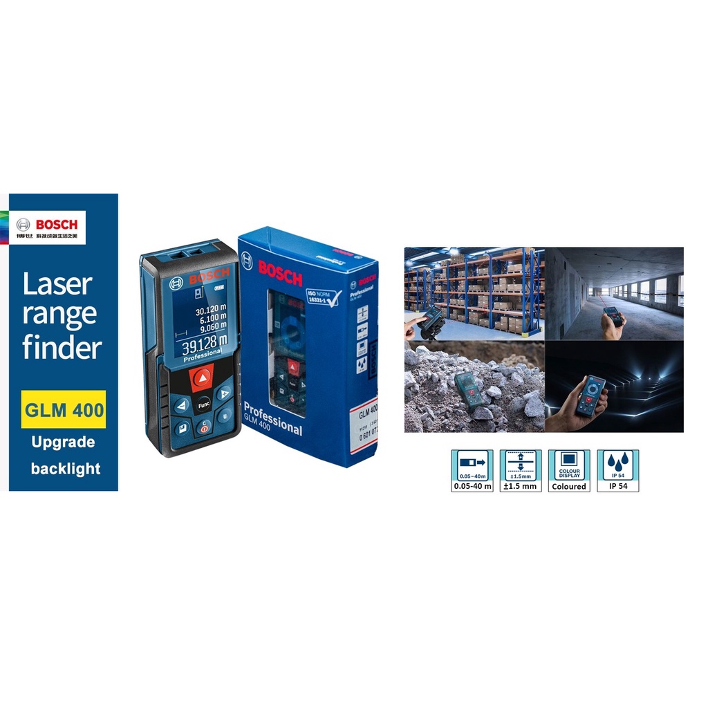 Bosch GLM 400 Colour Display Distance Laser Measure | Shopee Malaysia