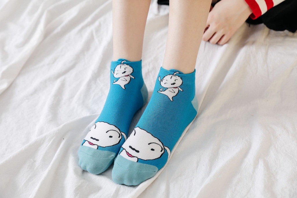 Mrs.socks Crayon Shin Chan Cartoon sock Ankle Socks Women Stokin Pendek Perempuan Stoking ...