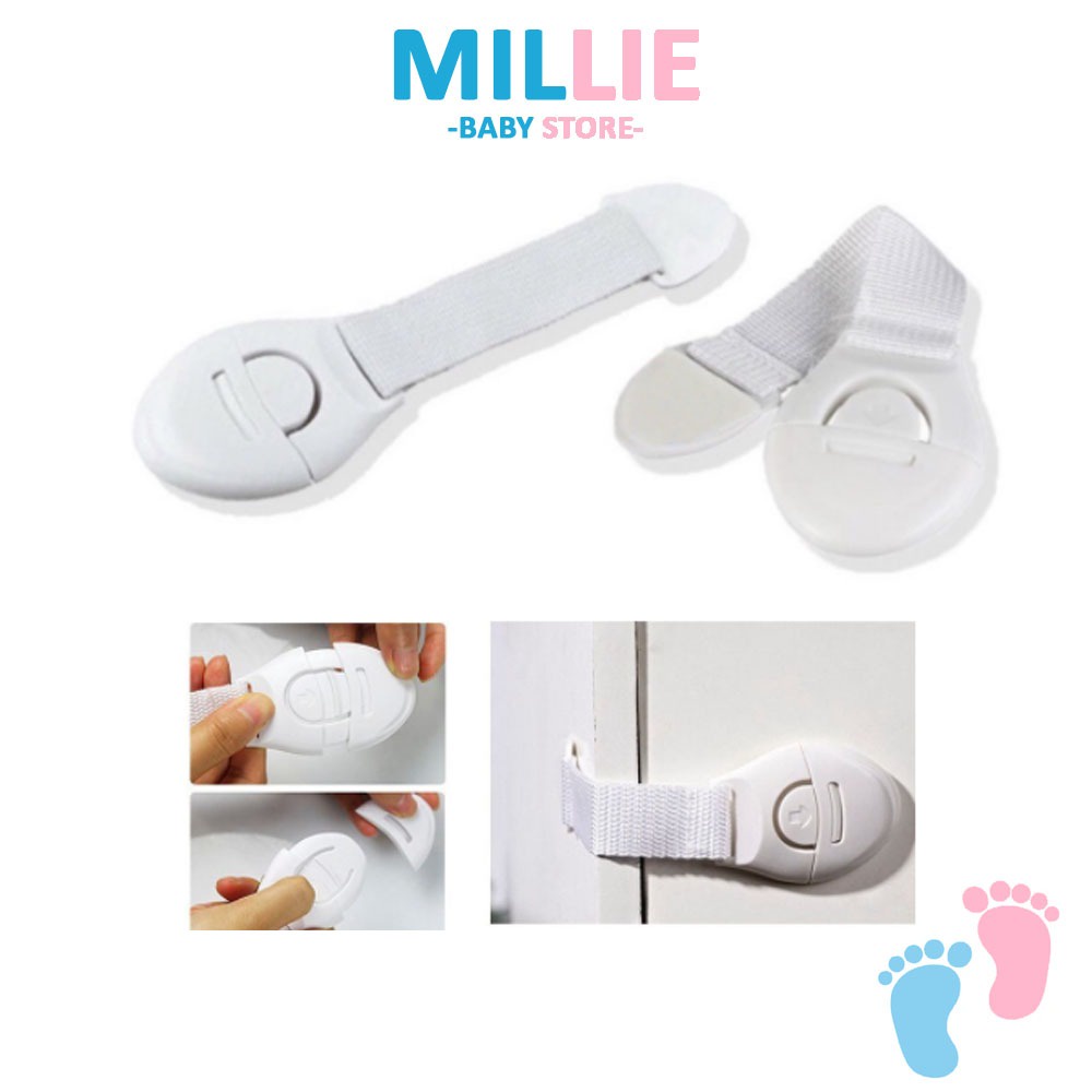 MILLIE Effective Kids& Baby Safety Locks Protection For Fridge Drawer ...