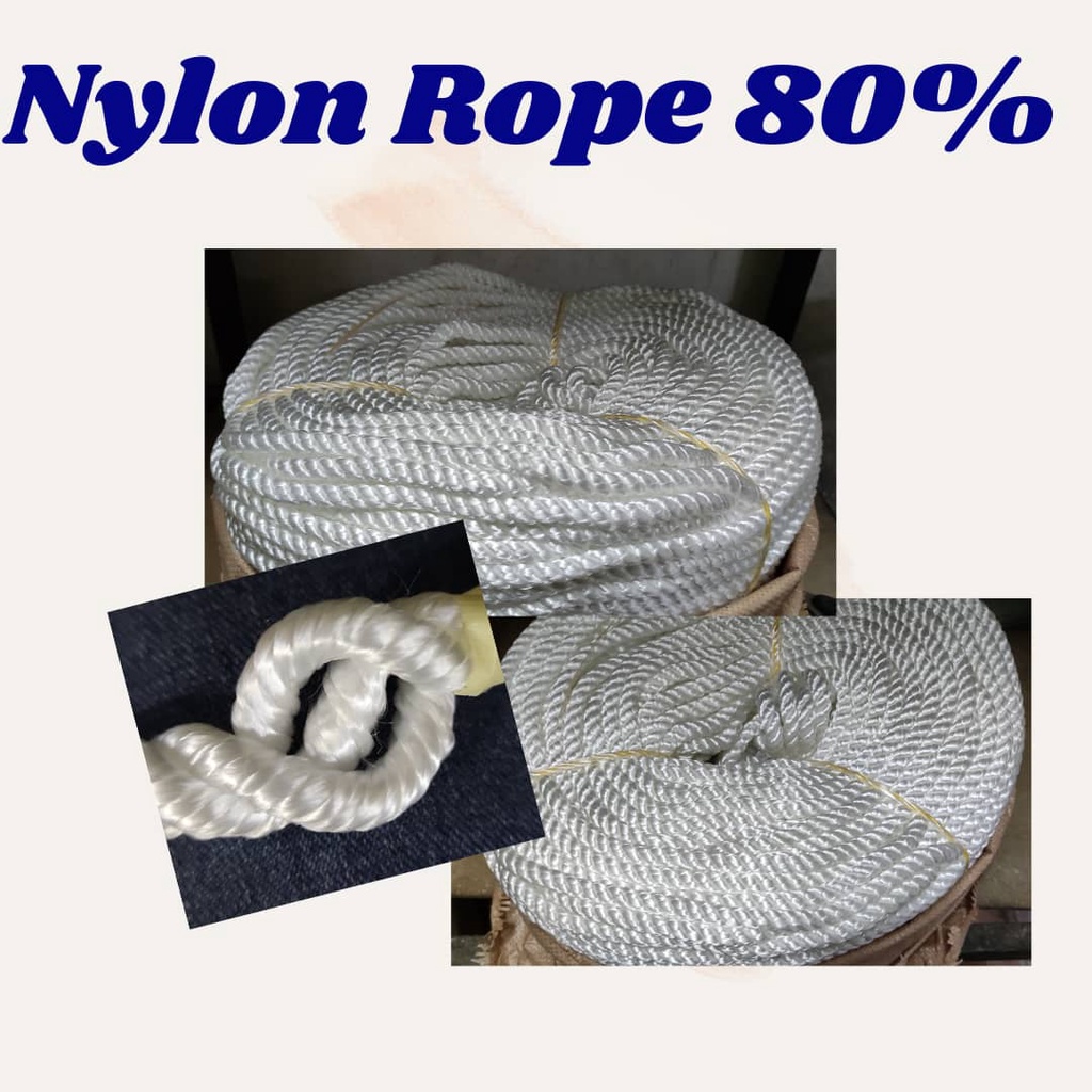 10MM Nylon Rope 80% - 20Meter ~ 100Meter | Shopee Malaysia