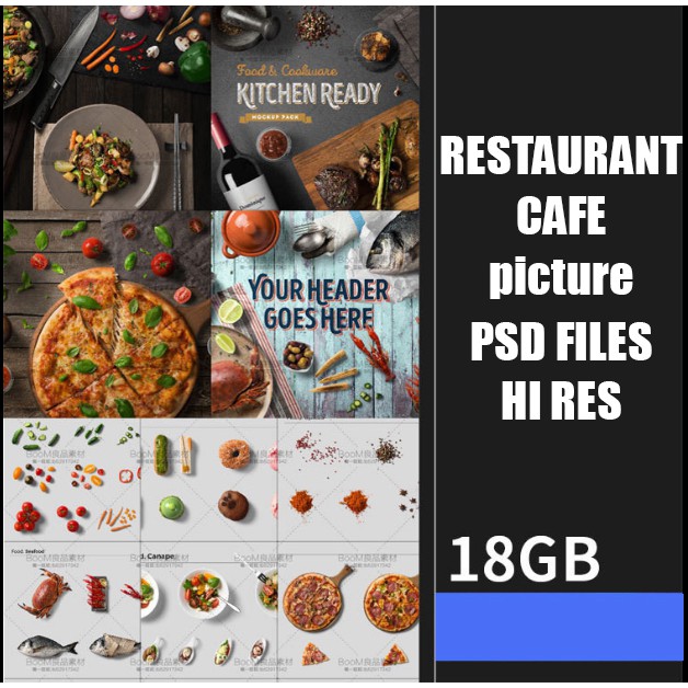 Design Template - Food & Beverage Elements / PSD PHOTOSHOP / WEDSITE ...