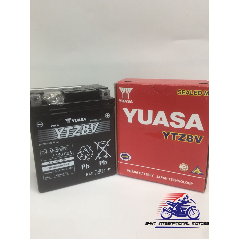 Yuasa Battery YTZ8V Dry Charged For Yamaha R25 / XMAX250 | Shopee Malaysia