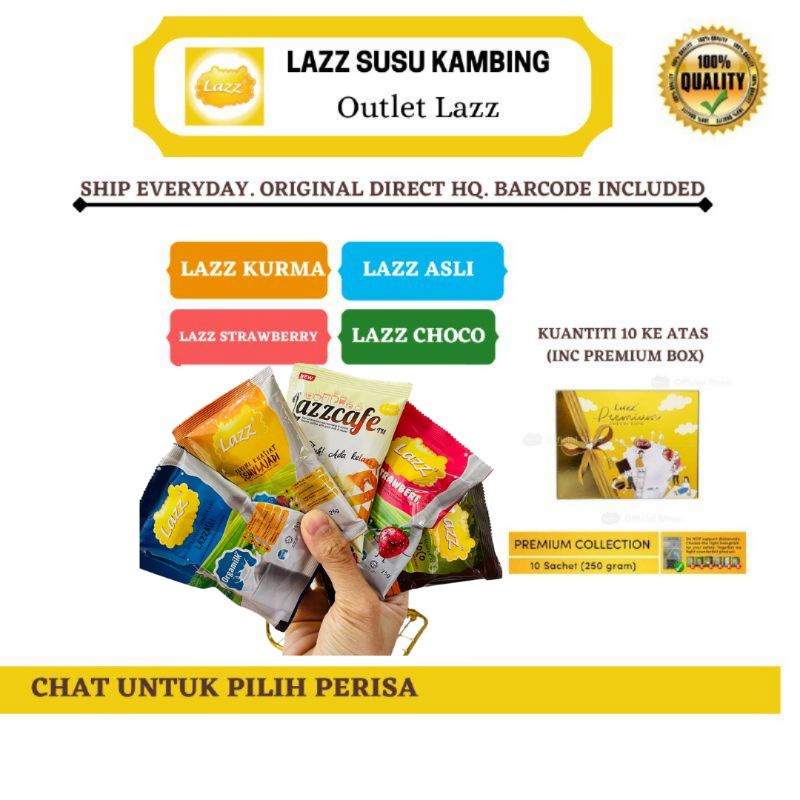 LAZZ SUSU KAMBING SACHET - Lazz original PROMOSI- 20 SACHET X 25G ...