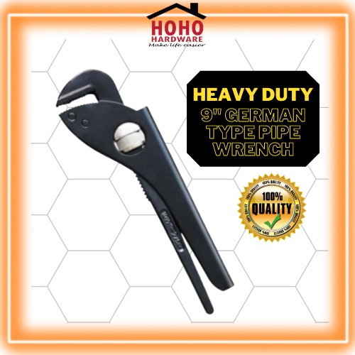 ADJUSTABLE PIPE WRENCH GERMAN TYPE 7” / 9” HEAVY DUTY Paip wrench ...