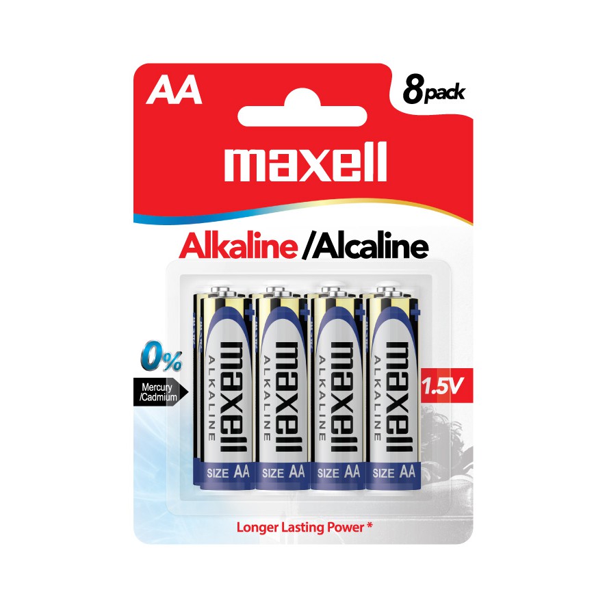 Maxell Alkaline Series Battery Pack (AA, AAA, C, D, 9V) | Shopee Malaysia